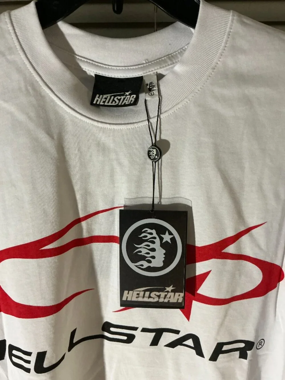 Hellstar | Shirts | White Hellstar Tee Star Swoosh | Poshmark